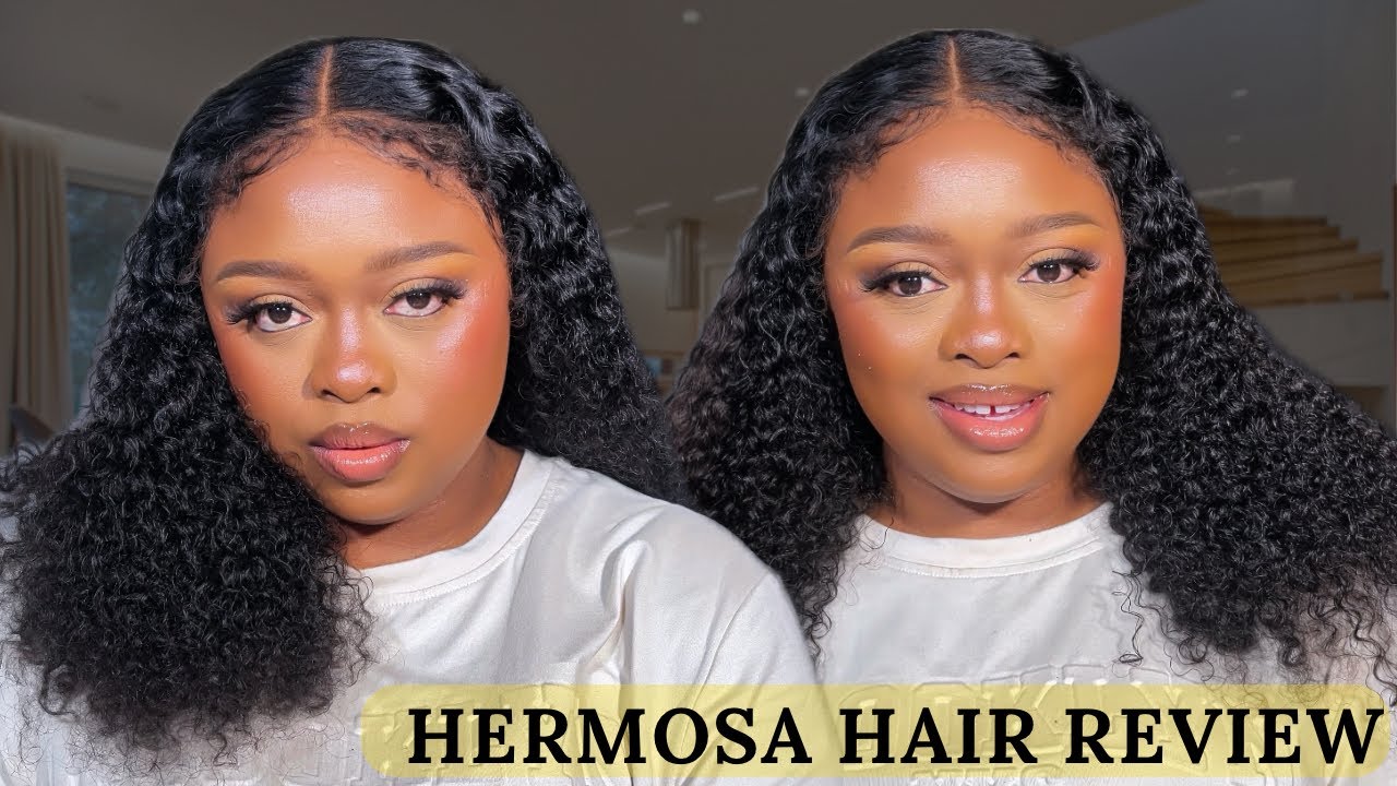4C CURLY EDGES GLUELESS HAIRLINE INSTALL FT HERMOSA HAIR WITH SUPER ...