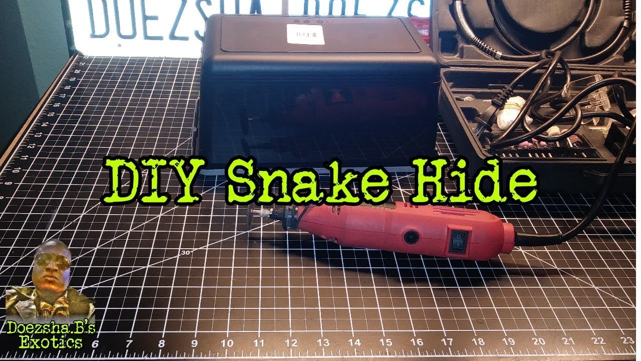 DIY SNAKE HIDE - YouTube
