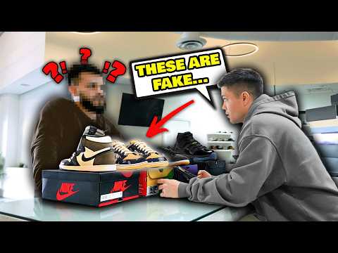 He Tried To Sell Us Fake Travis Scott SB's...