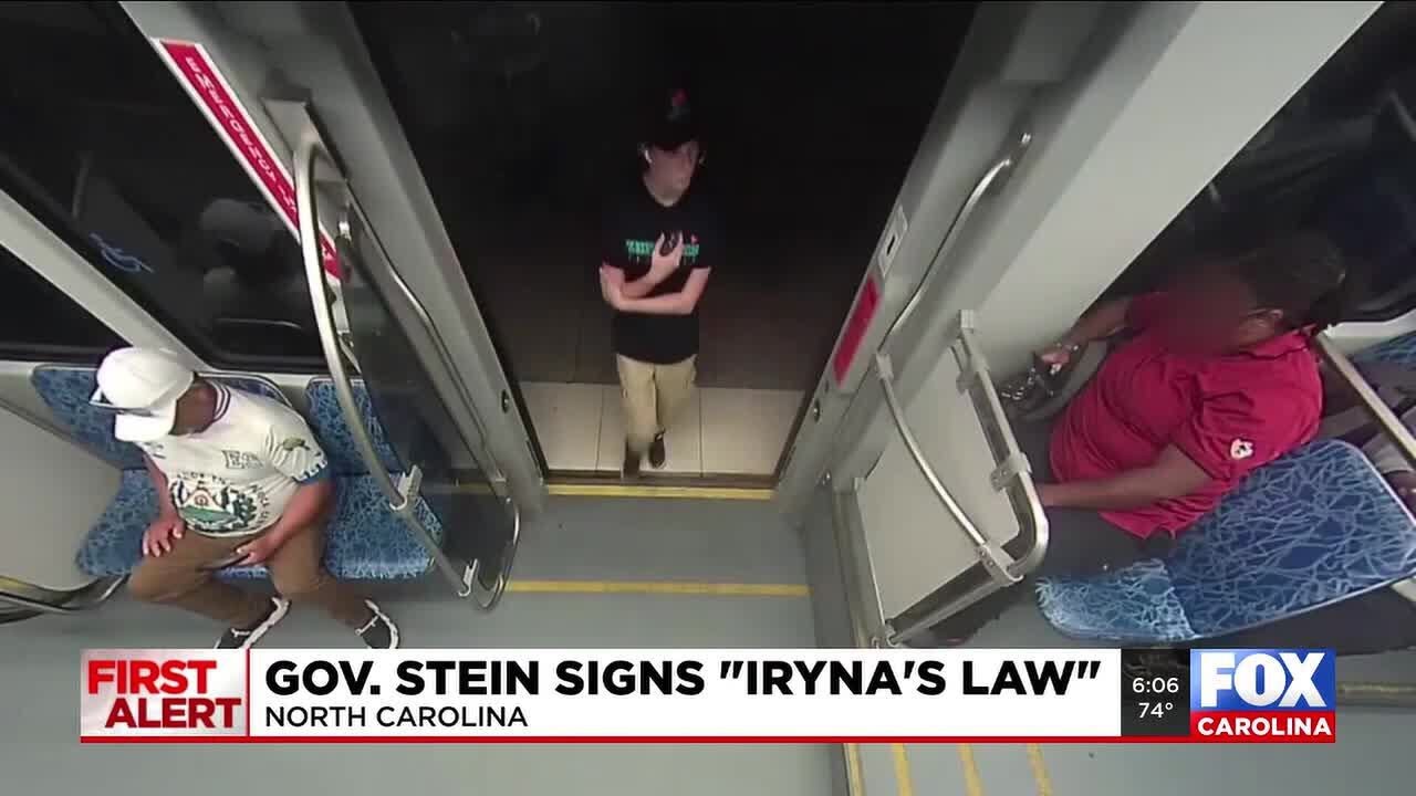 Gov. Stein signs "Iryna's law" - YouTube