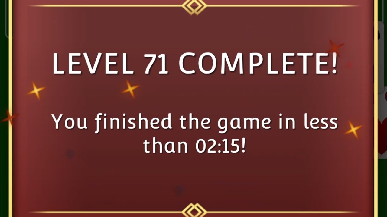 Level 71, Travel to New York, Finish in less than 02:15. Tripledot ...