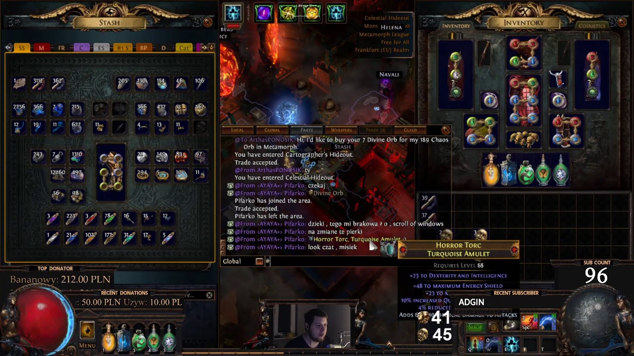 Path of Exile - Metamorph | LIVE | Streamer RNG - Wybieram Cię! :D ...