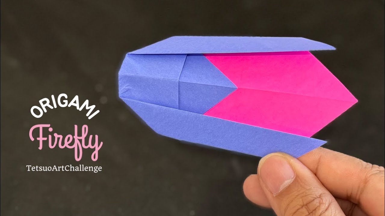 Origami Firefly | Origami Bug | Paper Craft Tutorial - YouTube