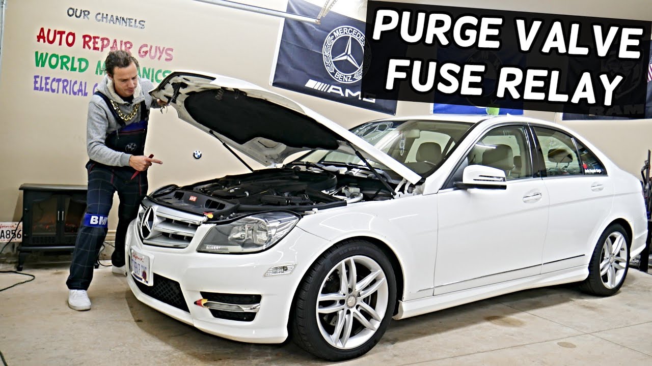 MERCEDES W204 Purge Control Valve Fuse Relay Location Replacement C250 ...