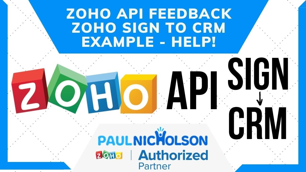 Zoho API Feedback Zoho Sign to Zoho CRM Data Process Example Zoho ...