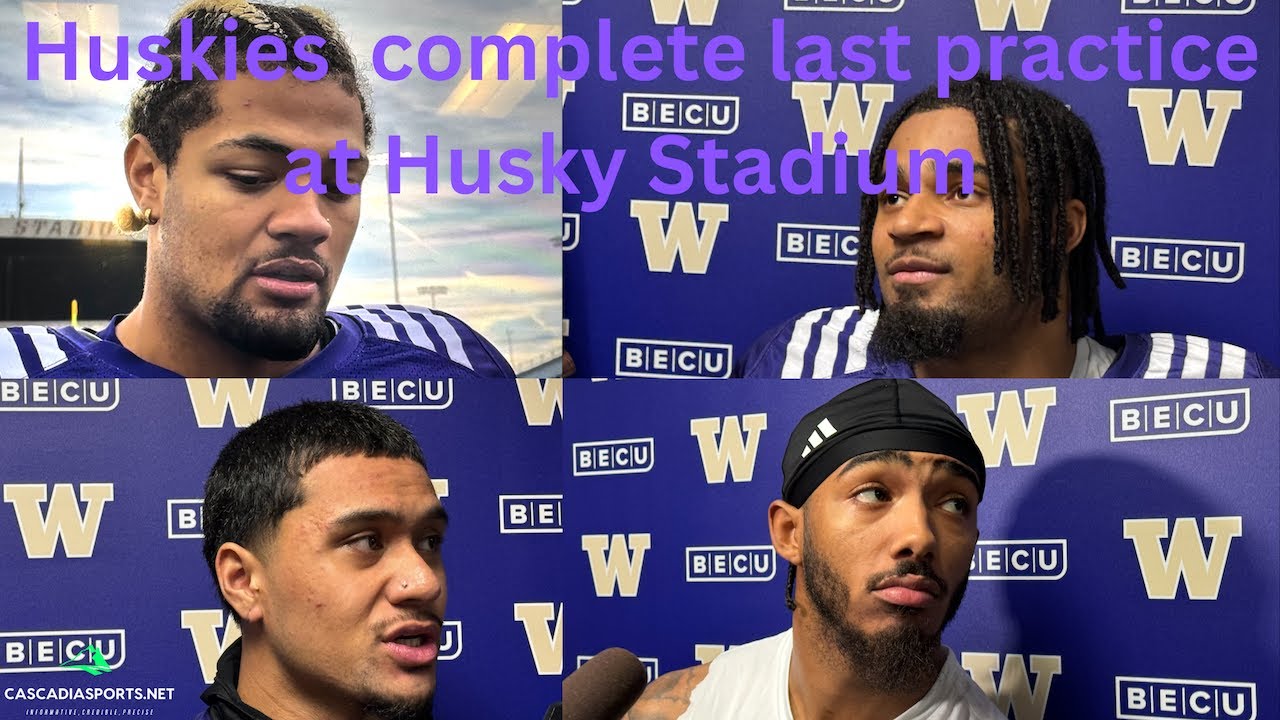 Washington Huskies football team completed it's last practice in Husky ...