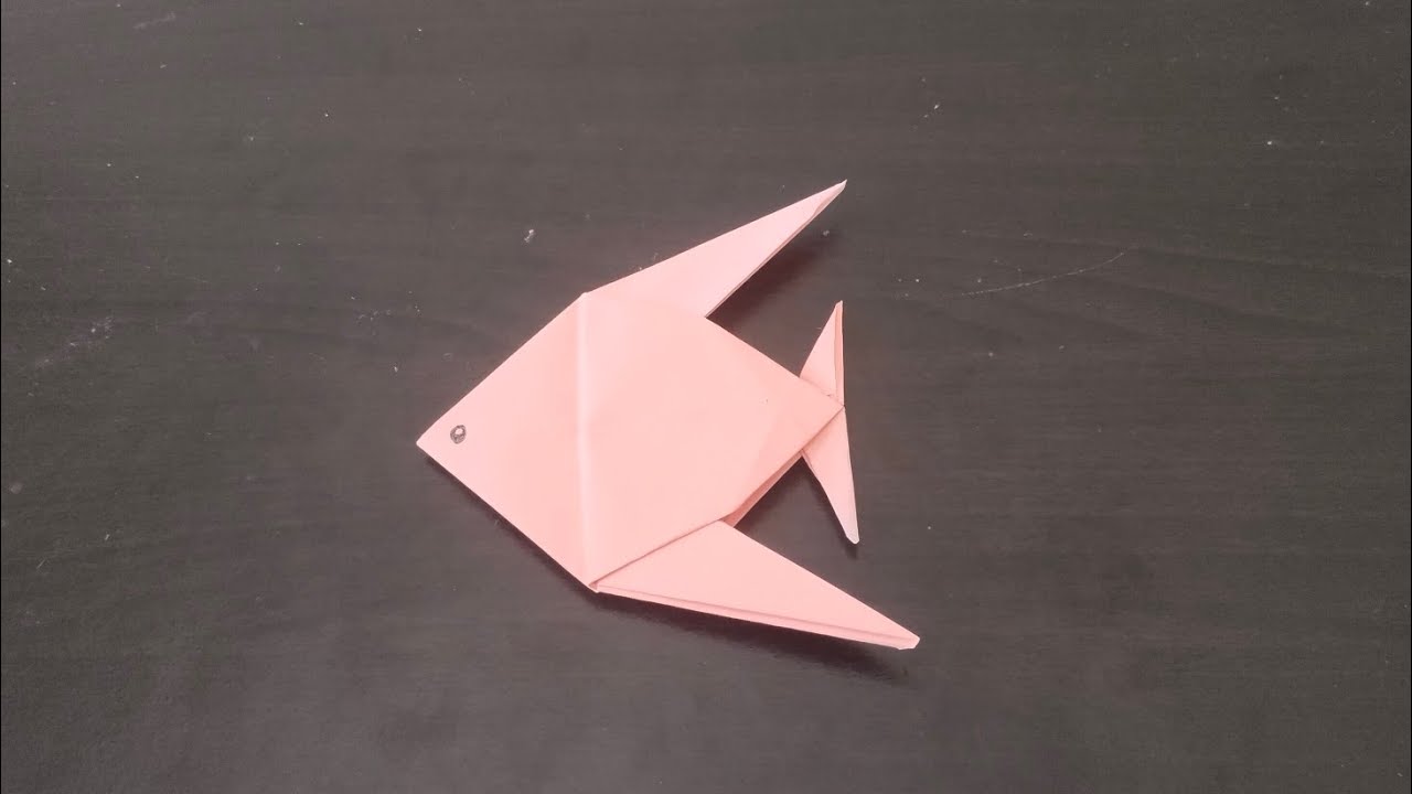 How to Fold fish 🐠🐟 by Paper #diy #papercraft #origami#easy origami ...