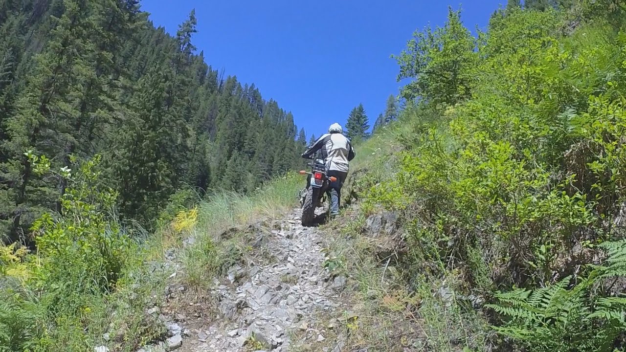 TW200 and XT225 Ride Idaho mountain singletrack trails - YouTube