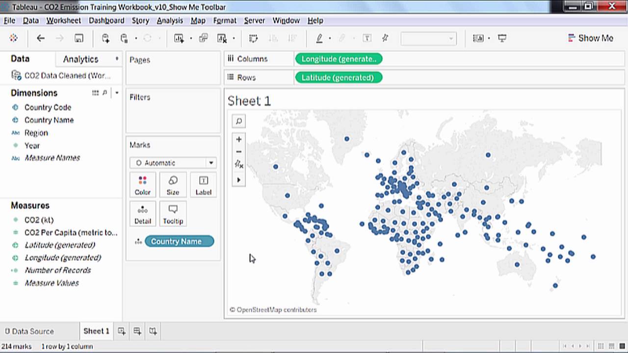 9 Tableau Public Training Creating Your First Chart - YouTube