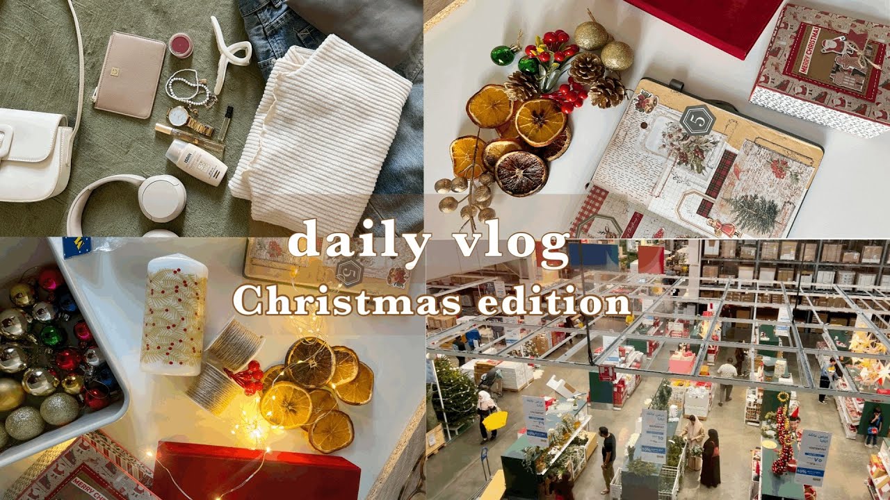 Daily Vlog: Christmas Shopping, Unboxing, DIY Decorations & outfits of ...