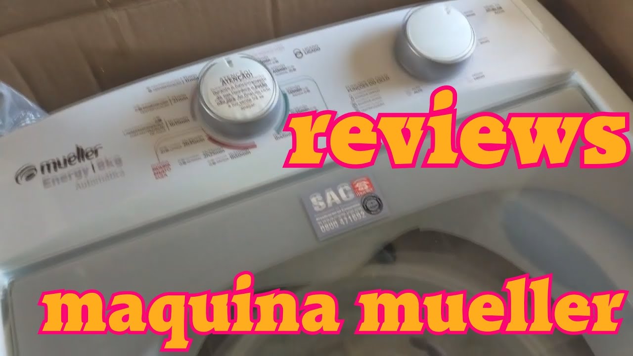 lavadora mueller energy 8kg reviews - YouTube