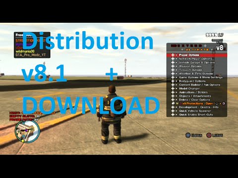 GTA IV Mod Menu (Major Distribution v8.1) PS3 & Xbox + DOWNLOAD - YouTube