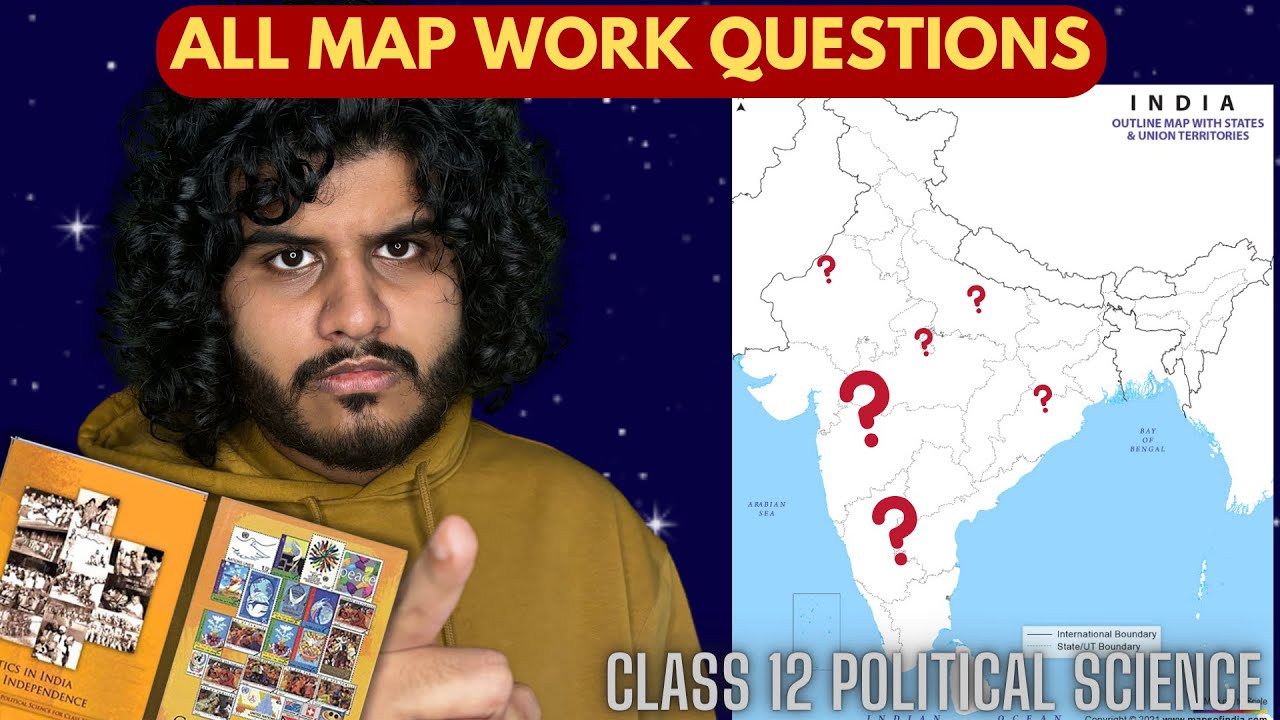 🔥 Political Science | 100% Map Questions State-by-State | One Shot for ...