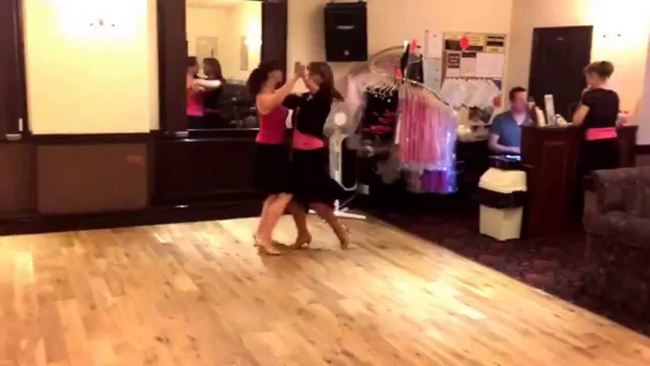 Basic Quickstep Routine - Beginner's class June 2014 - YouTube