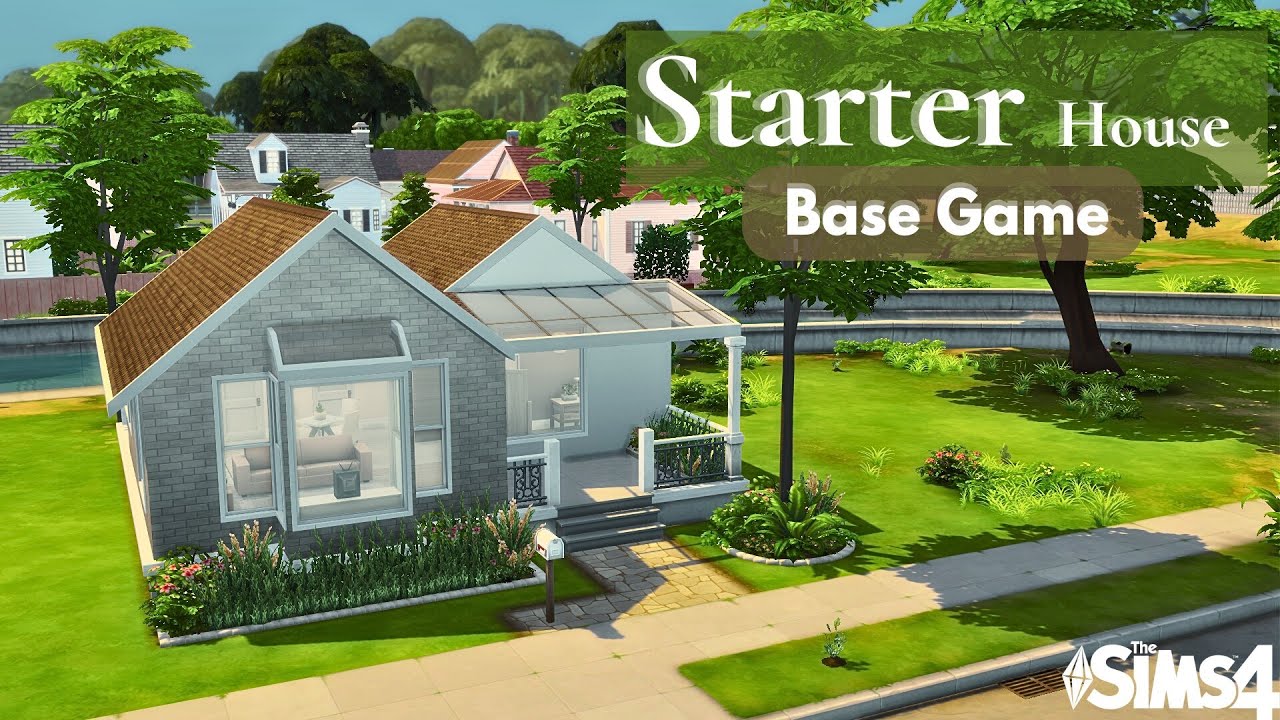 STARTER HOUSE (BASE GAME) [no CC] • The Sims 4: Speed Build • with Lo ...