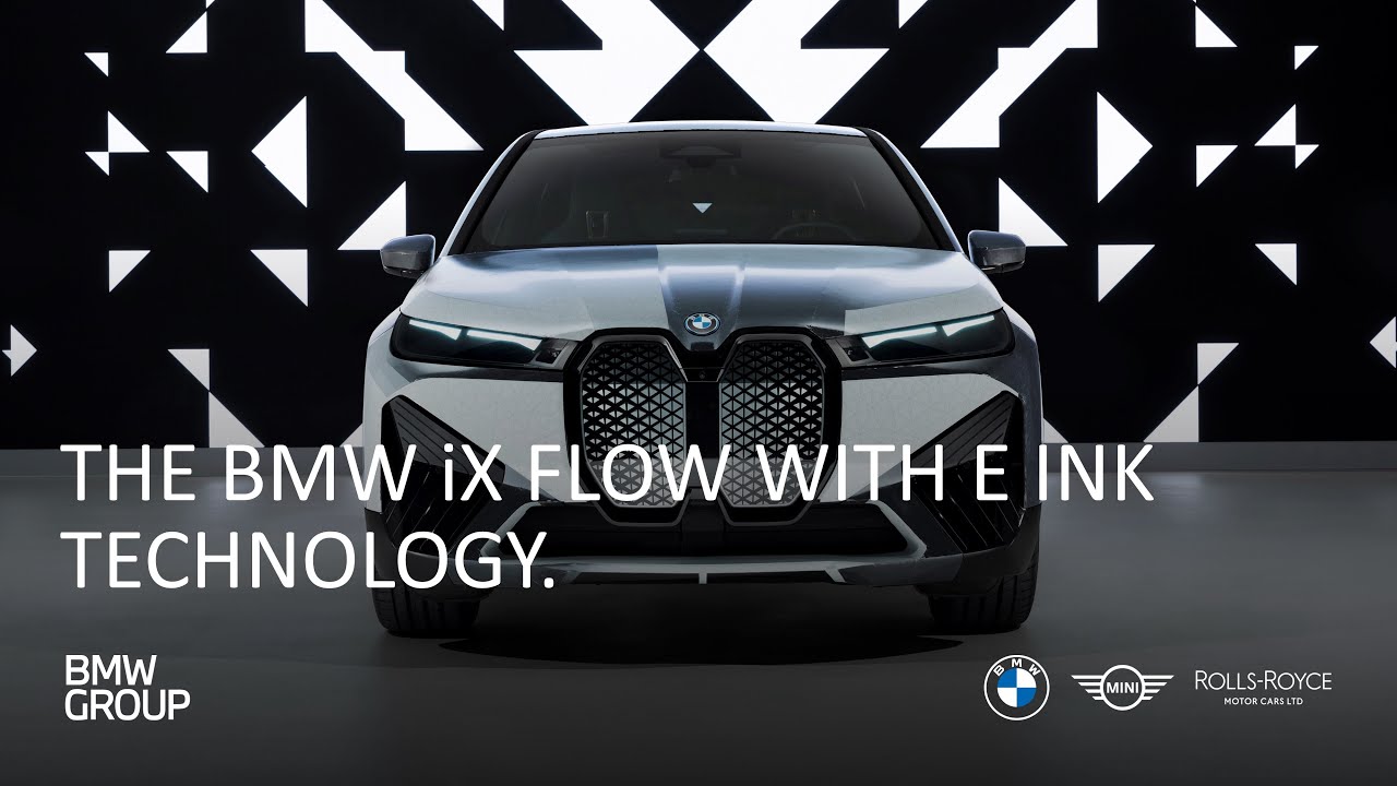The BMW iX Flow featuring E Ink - Magical Exterior Colour-Change - YouTube