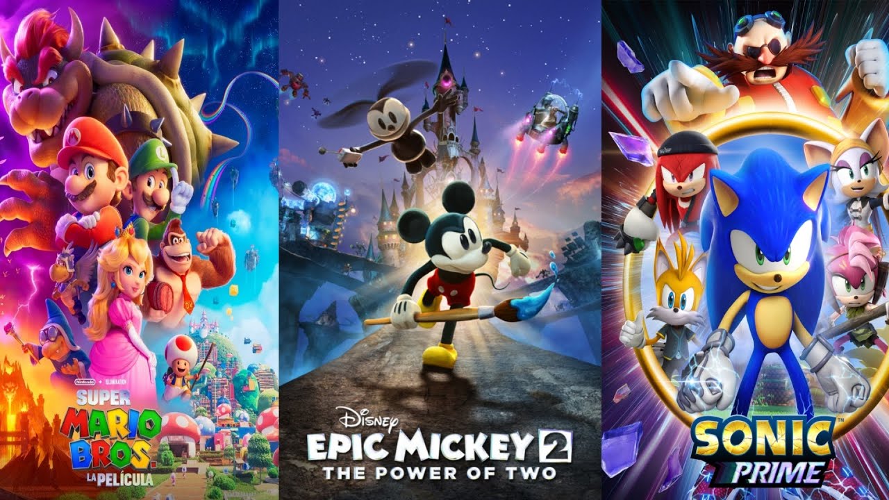 Súper Mario Bros, Epic Mickey, Sonic AMV Holding out for a Hero(yo ...