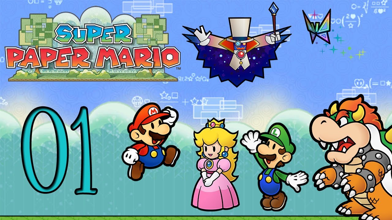 Let's Stream Super Paper Mario - Part 1 - YouTube