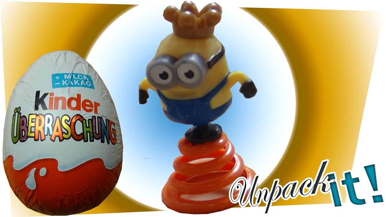 MINIONS Kinder Surprise Egg Despicable Me Unboxing Toy - YouTube