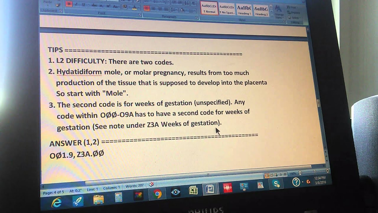ICD-10 JJ-10A-356-10-L2 hydatidiform mole - YouTube