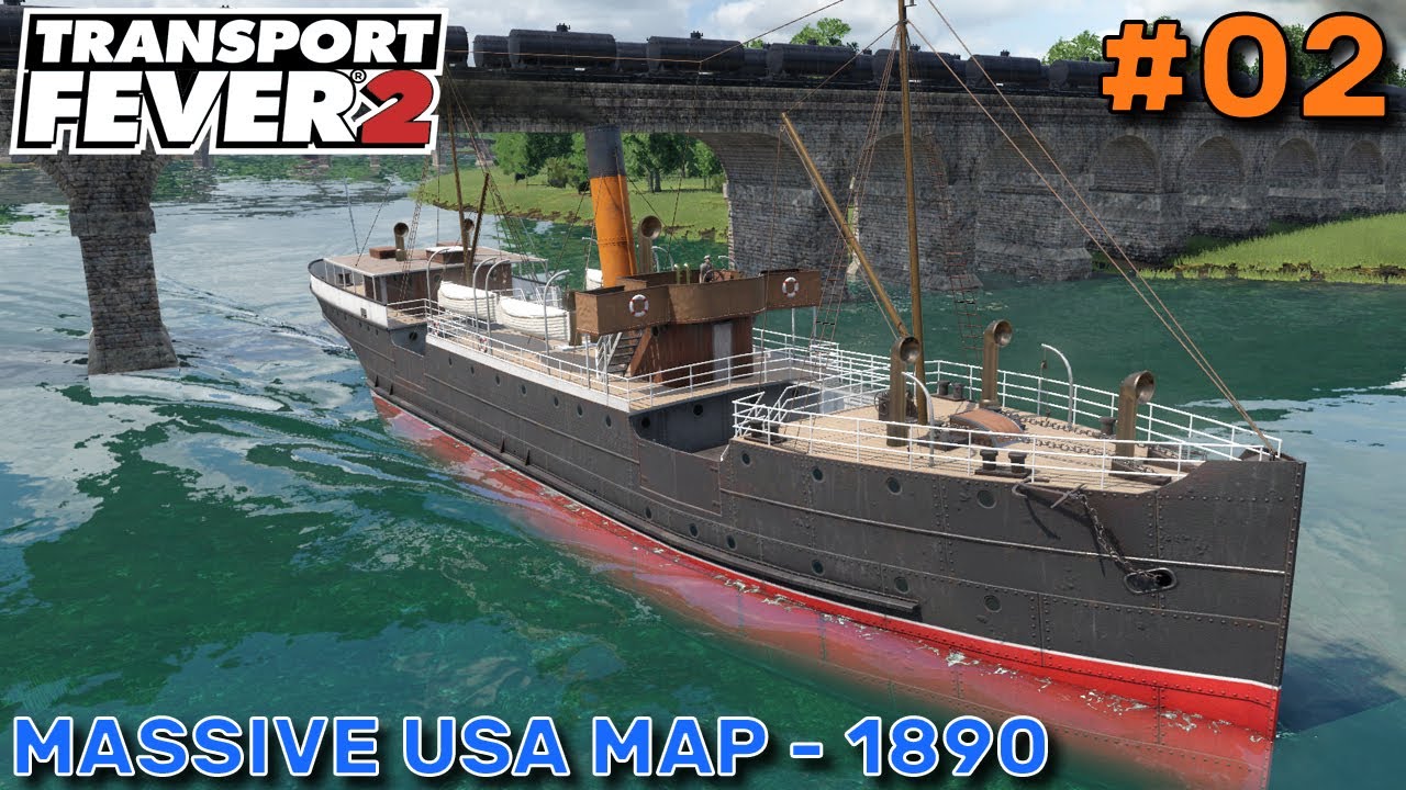 Shipping Oil and Fuel on the Mississippi River // TRANSPORT FEVER 2 ...