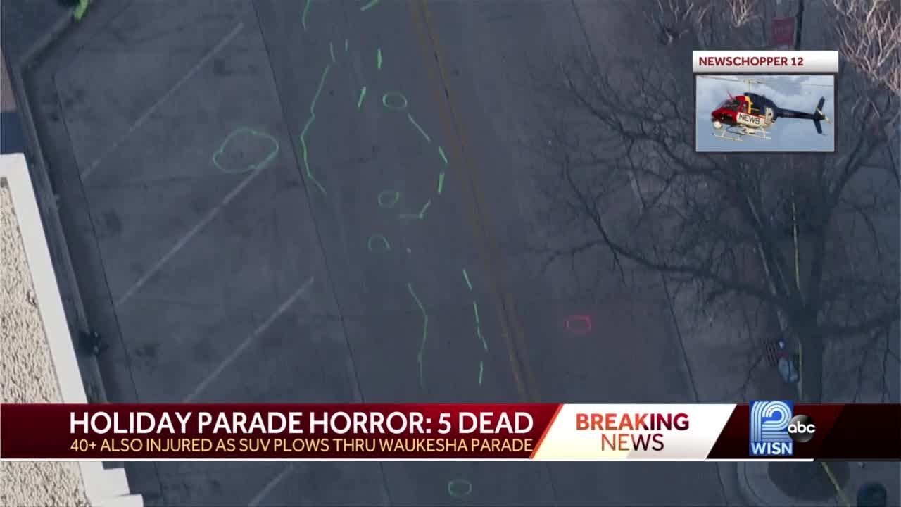 News Chopper 12 aerial view of holiday parade horror - YouTube