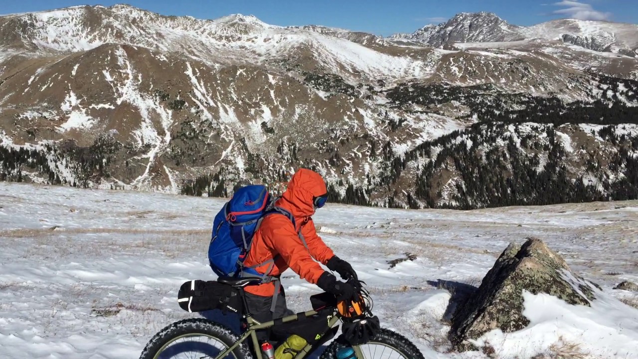 Winter Fat Bikepacking Rollins Pass - YouTube