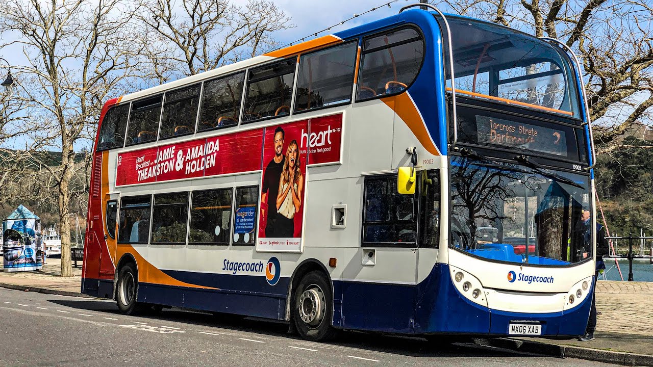 Stagecoach South West Euro III Enviro400 19003 - MX06 XAB - YouTube