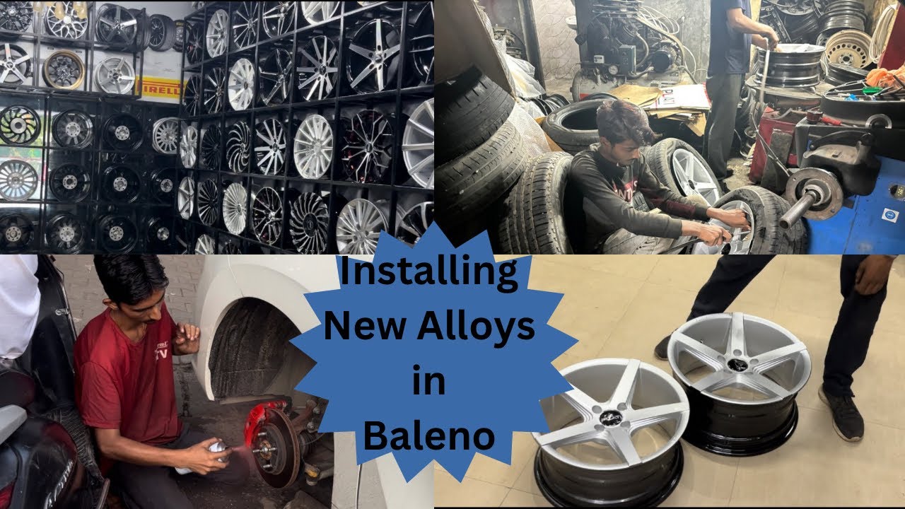 Finally INSTALLED NEW ALLOYS in my Baleno 🛞 17 inch or 18 inch ?? - YouTube