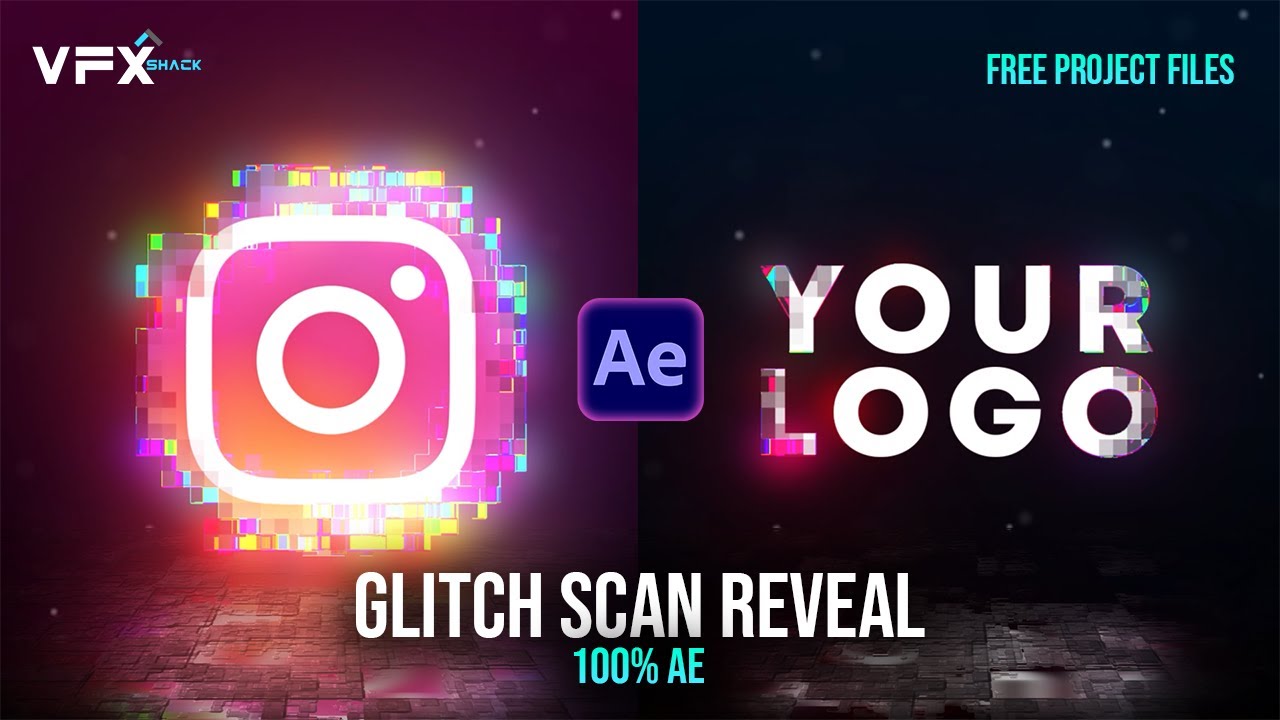 Glitch Scan Logo Animation | After Effects Tutorial | No Plugins | 3D Reflection - YouTube
