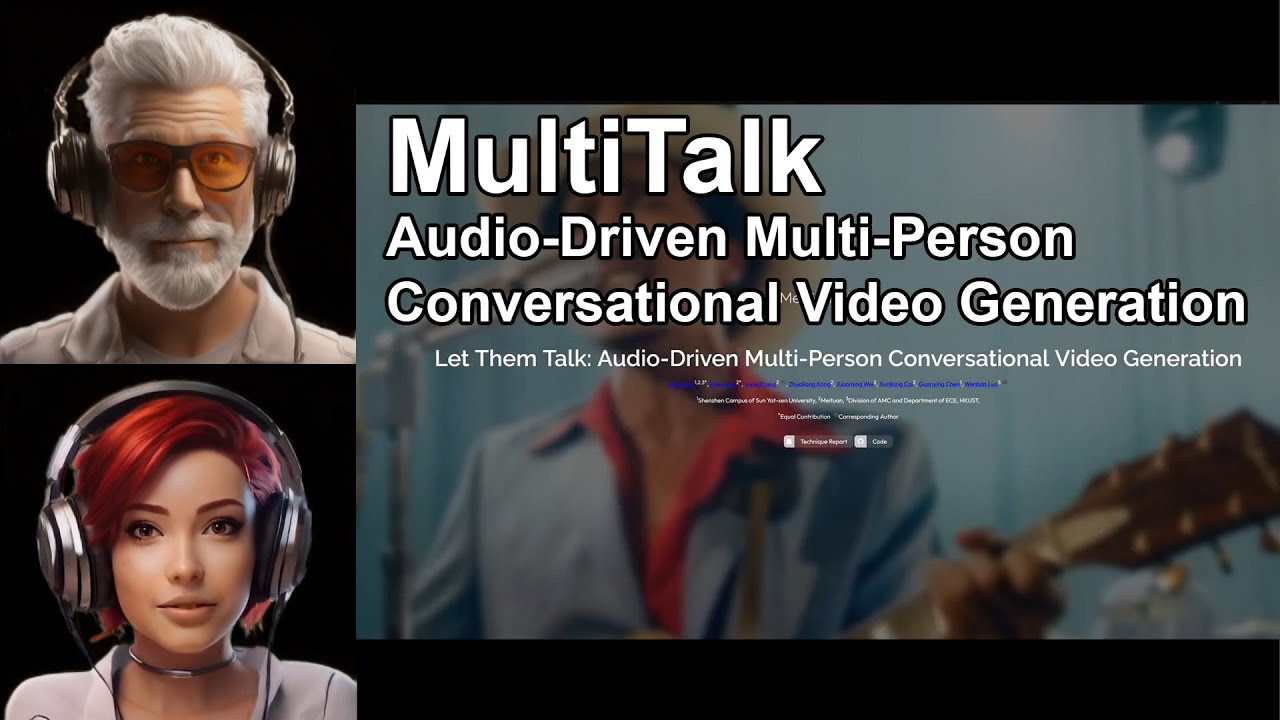 MultiTalk | AI for Multi-Person Video Conversations! 🎥🔊 - YouTube