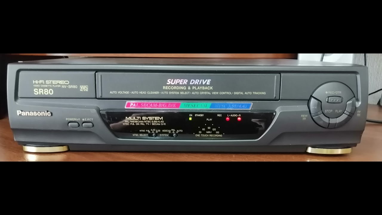 Видеоплеер Panasonic NV-SR80 HI-FI Stereo - YouTube