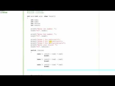 C Programming Video Tutorial with g.KARLOS - switch statement Part 2 HD - YouTube