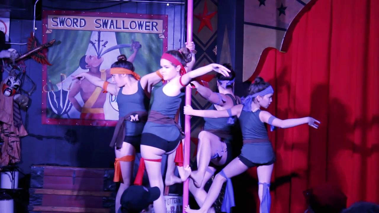 Group Pole Dance Routine: Ninja Turtles! - YouTube