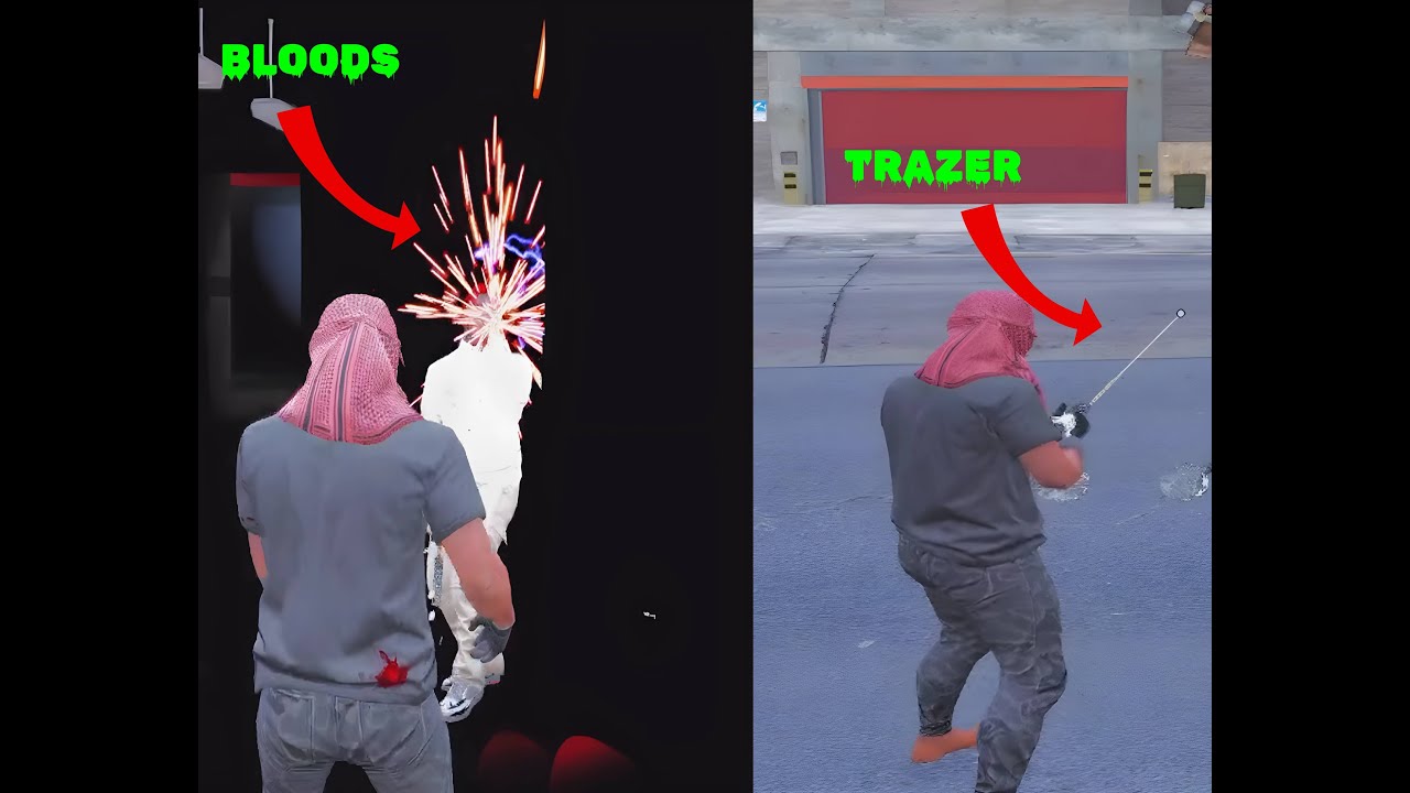 COMO PONER BLOODS Y TRACER EN FIVEM🎭🎁!!!! - YouTube