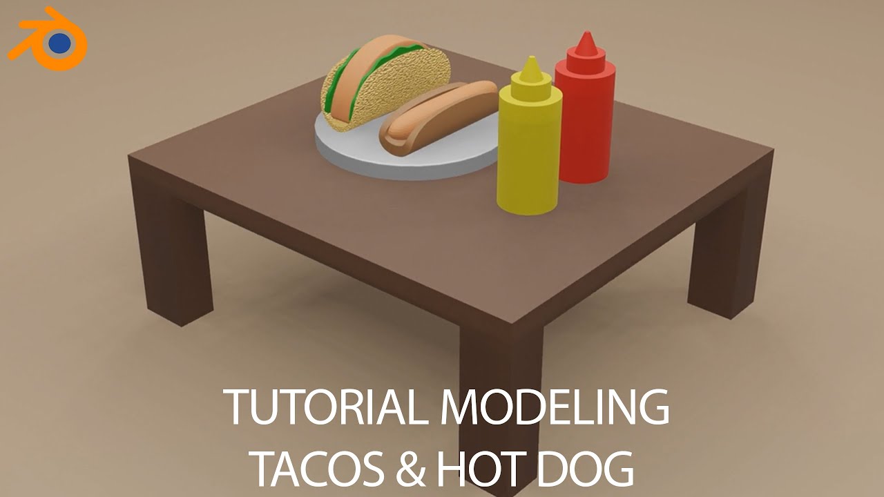 HOW TO MAKE MODELING TACOS AND HOT DOG IN BLENDER? - YouTube