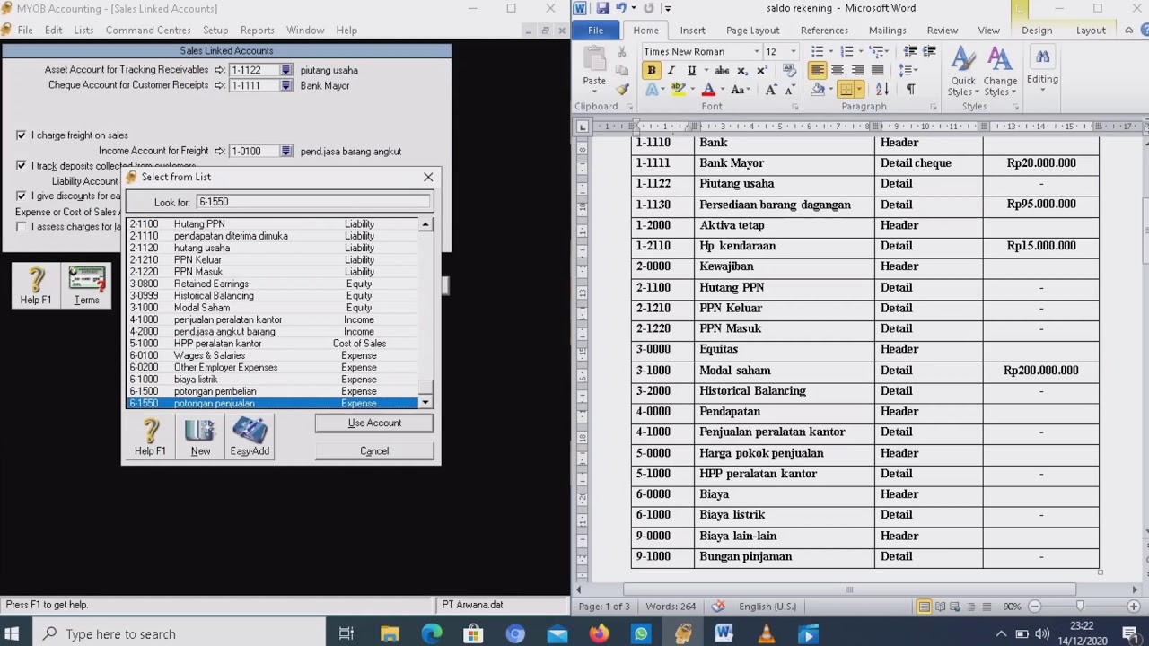 Tutorial cara menggunakan myob v13 | perusahaan dagang - YouTube