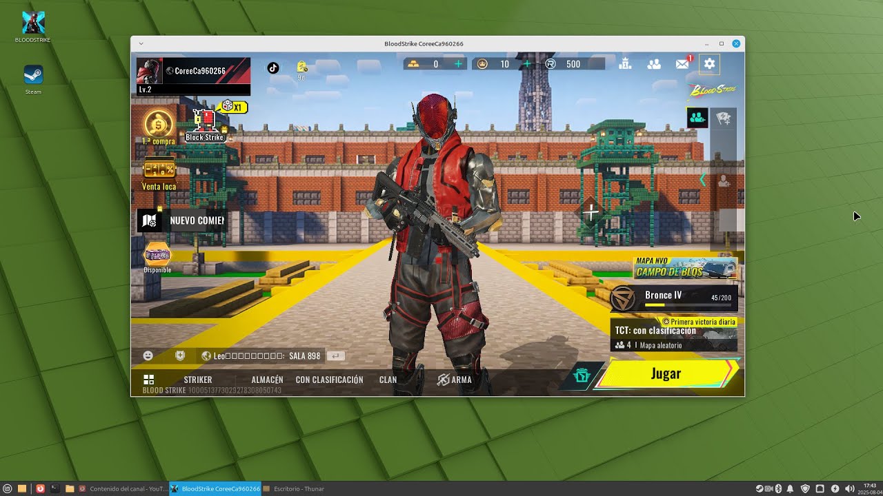configurar Steam para jugar BLOODSTRIKE FACIL Y RAPIDO EN LINUX - YouTube