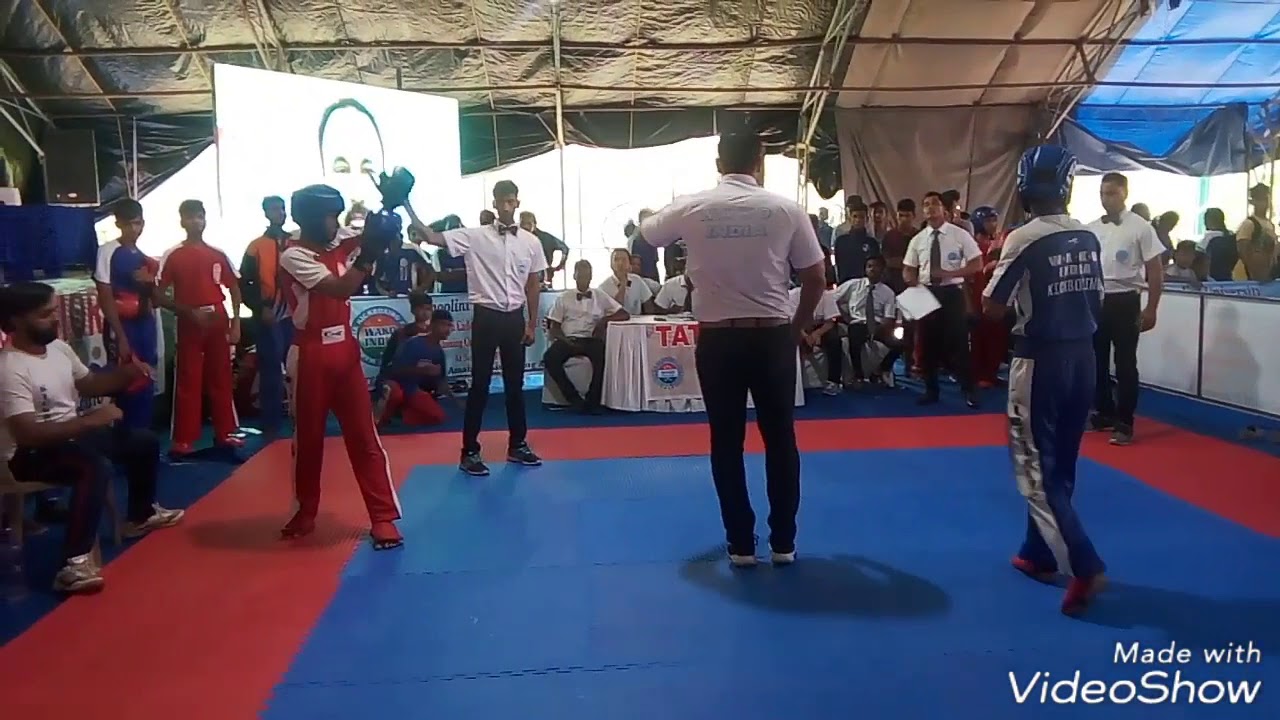 Point fight / Kickboxer omprakash sen / Red dress /kickboxing /national ...