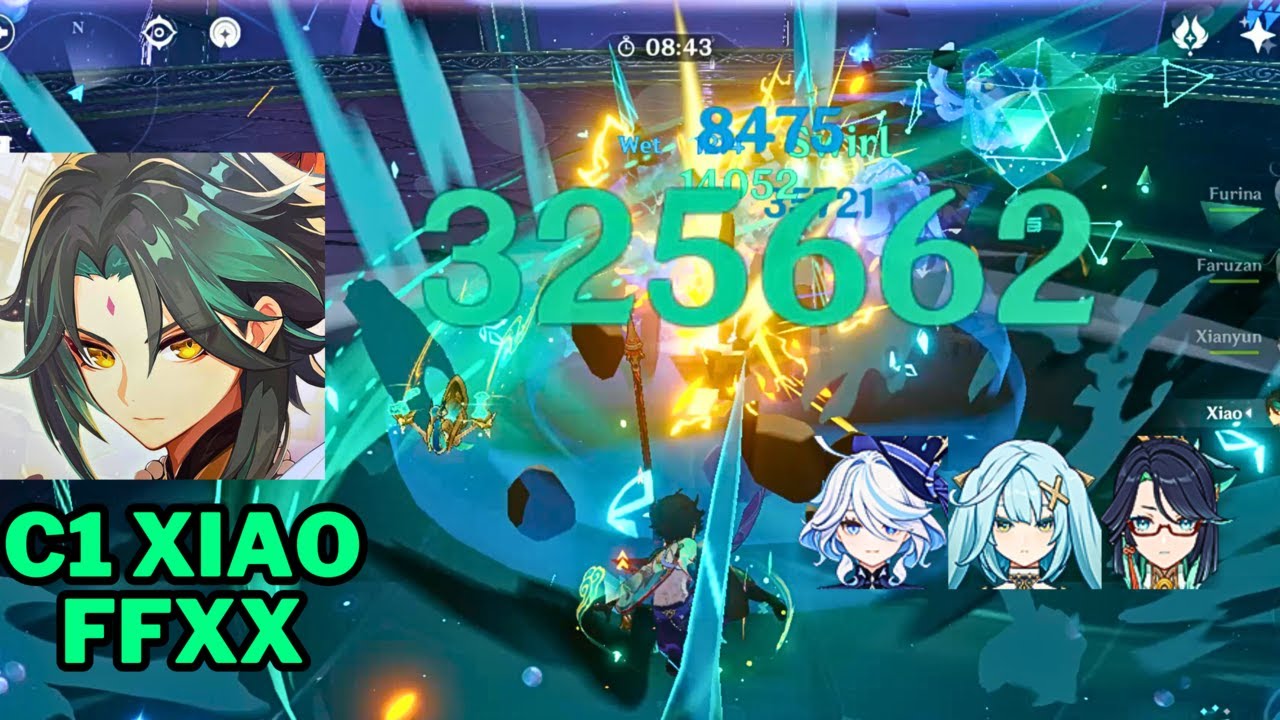 [Abyss 5.0/5.1] C1 Xiao FFXX 118s Bot Half continuous run | Genshin ...