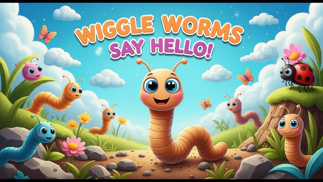 Giggle with Our Wobbly Worms! 🪱 | Educational Video for Kids | Fun ...