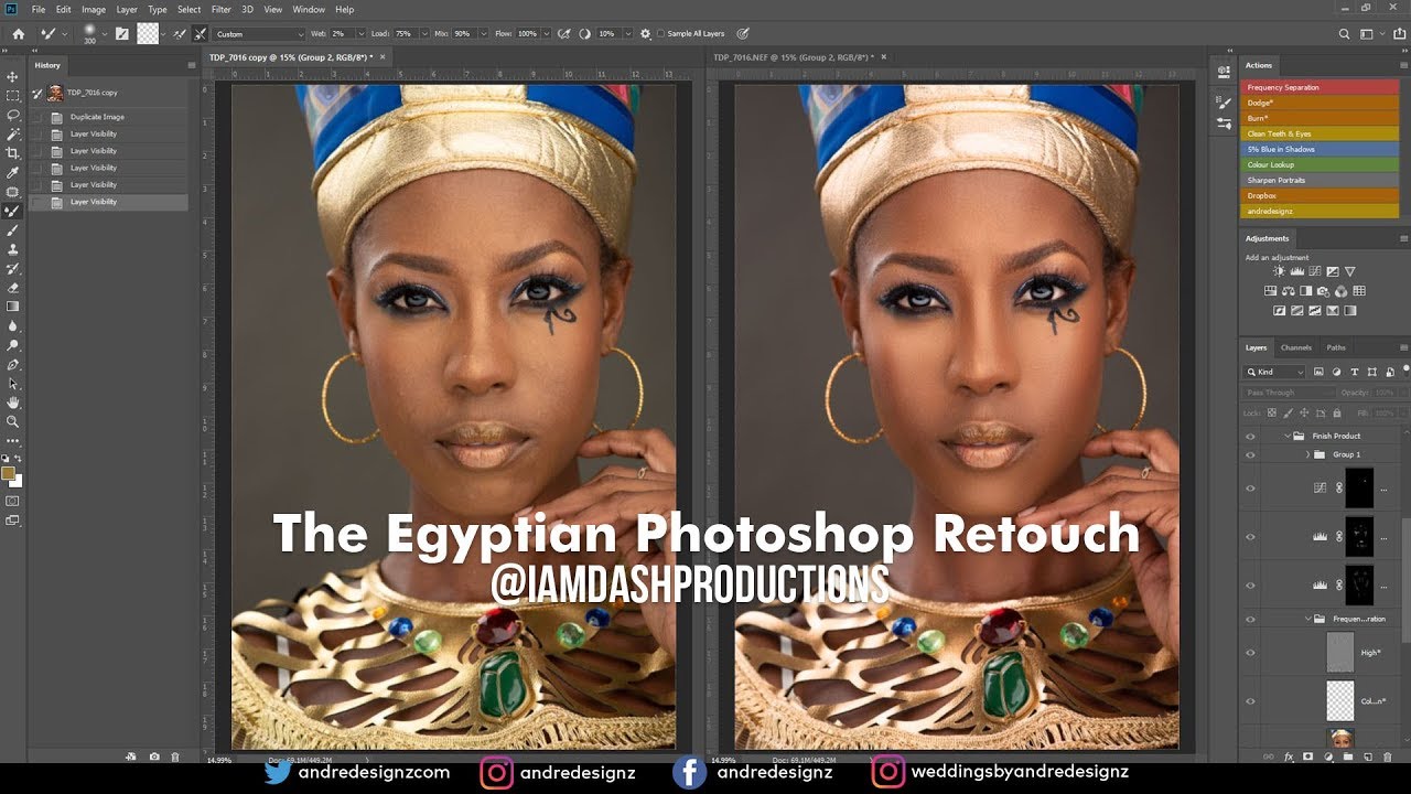 Photoshop Tutorial - The Egyptian Retouch - Photographer I am Dash ...