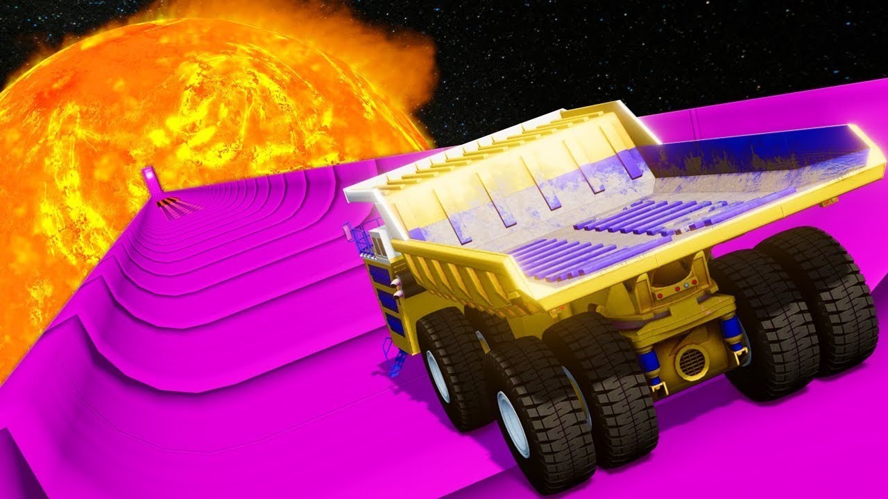 Transporting Spiderman Ferrari Vs Solar System 😨 #7 - BeamNg Drive ...