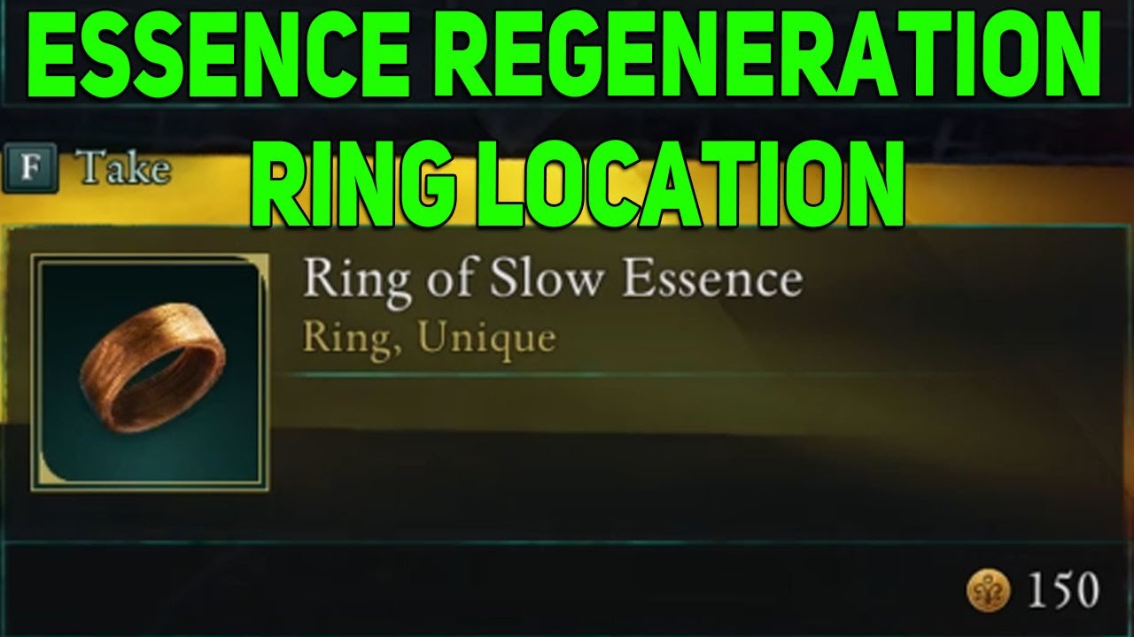Avowed Essence Regeneration Ring Location, Ring of Slow Essence ...
