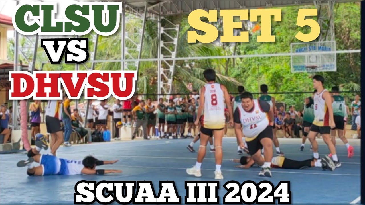 set 5 CLSU VS DHVSU| SCUAA III 2024 #foryou #volleyballl # ...