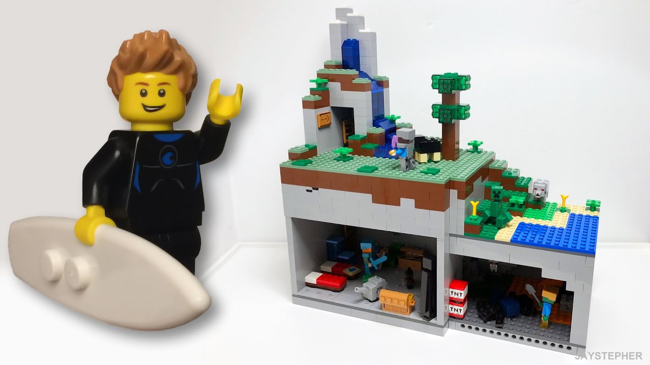 LEGO Secret Minecraft Base Custom Build MOC Tour - YouTube