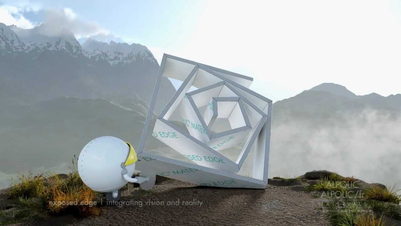 ALPOLIC® ACM Exposed Edge Application - YouTube