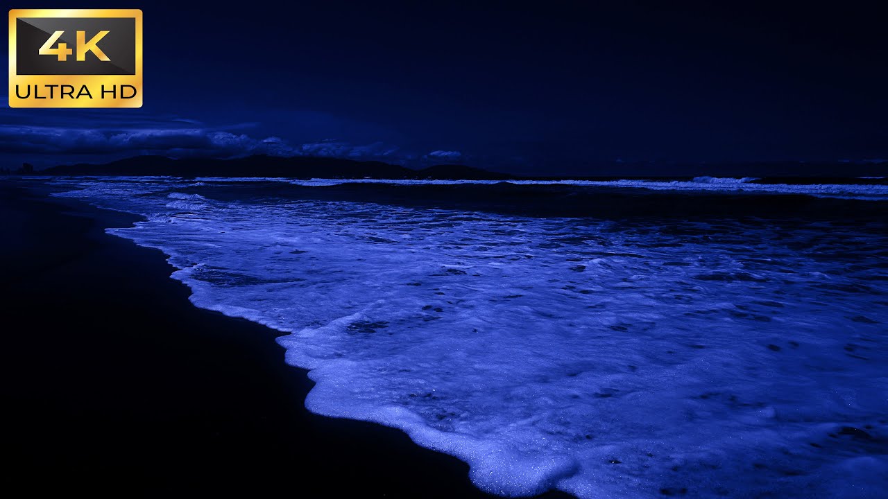 Ocean Waves for Deep Sleeping 10 Hours - Calming Night Waves for Deep ...