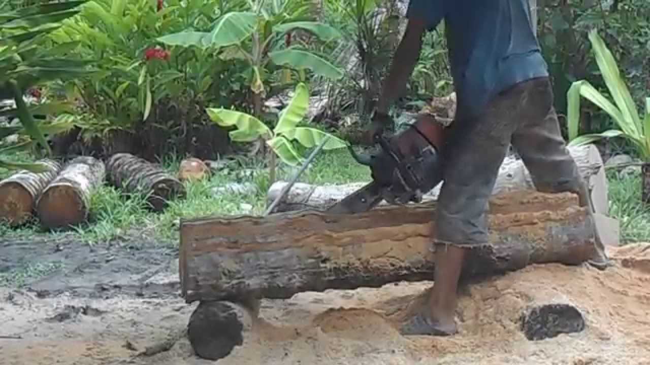 how to make a house of coconut wood - YouTube
