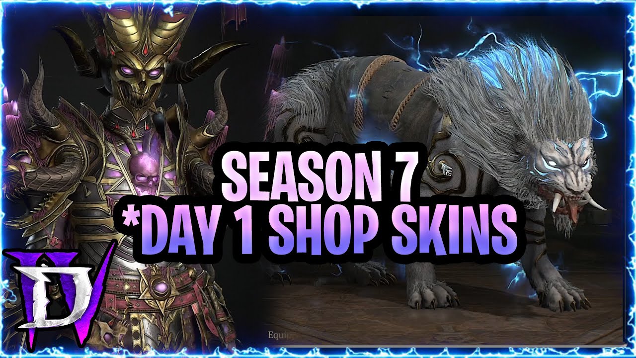 Diablo 4 Season 7 Cosmetic Shop Day 1 / Reaction : Season of Witchcraft ...